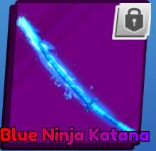 blue ninja katana - blade ball