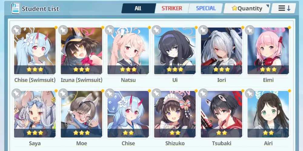 001 [Global] Limited Izuna (Swimsuit), Chise (Swimsuit), Natsu, Ui ...