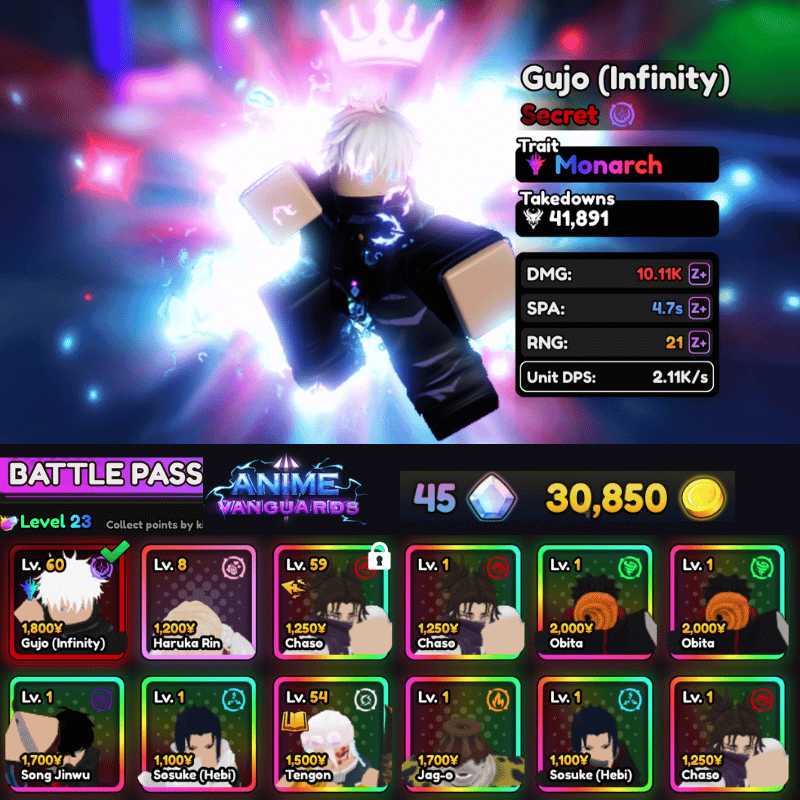 ID861 Gujo Secret Monarch Z+/Z+/Z+Anime Vanguards - Full Unverified ...