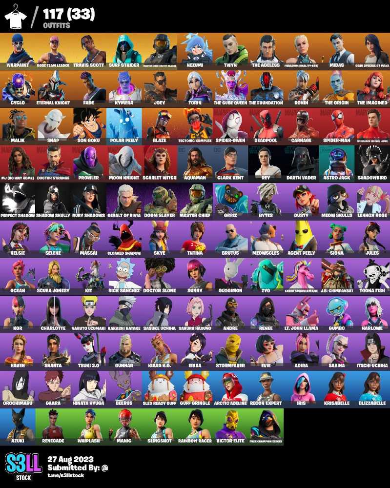 117 Skins Travis Scott Master Chief (Matte Black) 123 Emotes PSN/PC ...