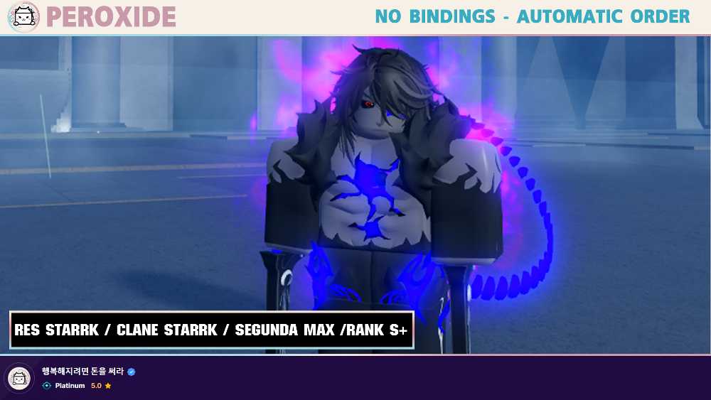 PEROXIDE | RES STARRK | CLANE STARRK | SEGUNDA MAX | RANK S+