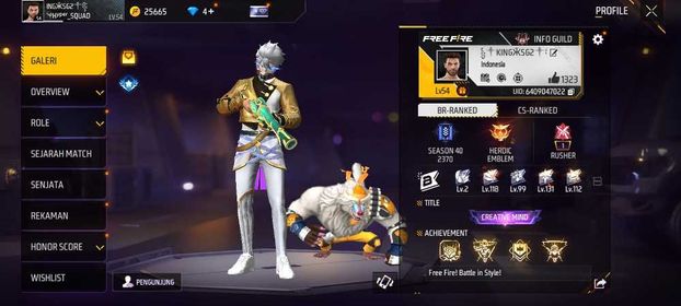 Free Fire Account Lv66