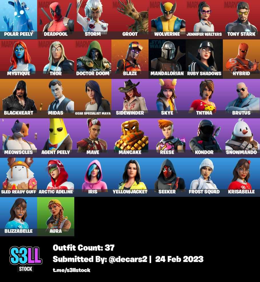 DEADPOOL / BLAZE / MIDAS / 37 SKINS / FULL ACCES