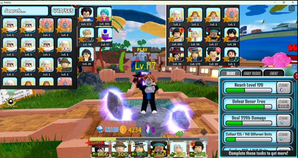 All Star Tower Defense (ASTD) Account lvl 117 Unverified No Bindings ...