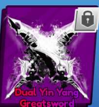 dual yin yang greatsword - blade ball