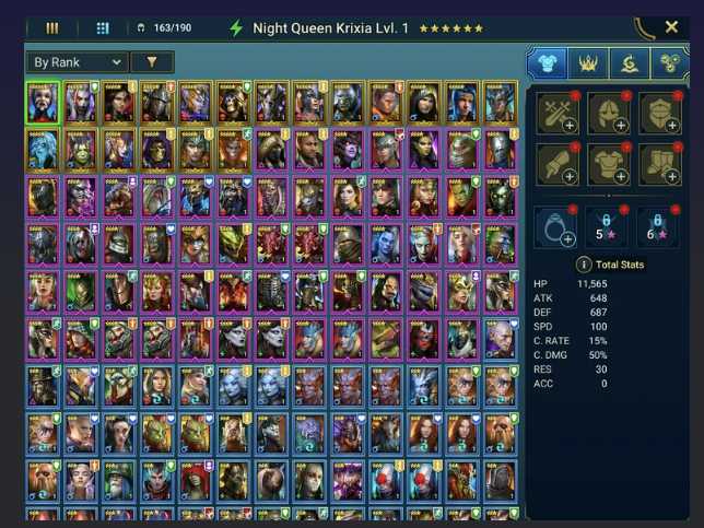 [Mythical Starter] Night Queen Krixia - Rotos - Geomancer - Kreela ...