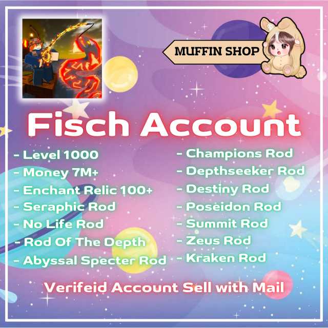 Fisch Account Level 1000 With OP ROD