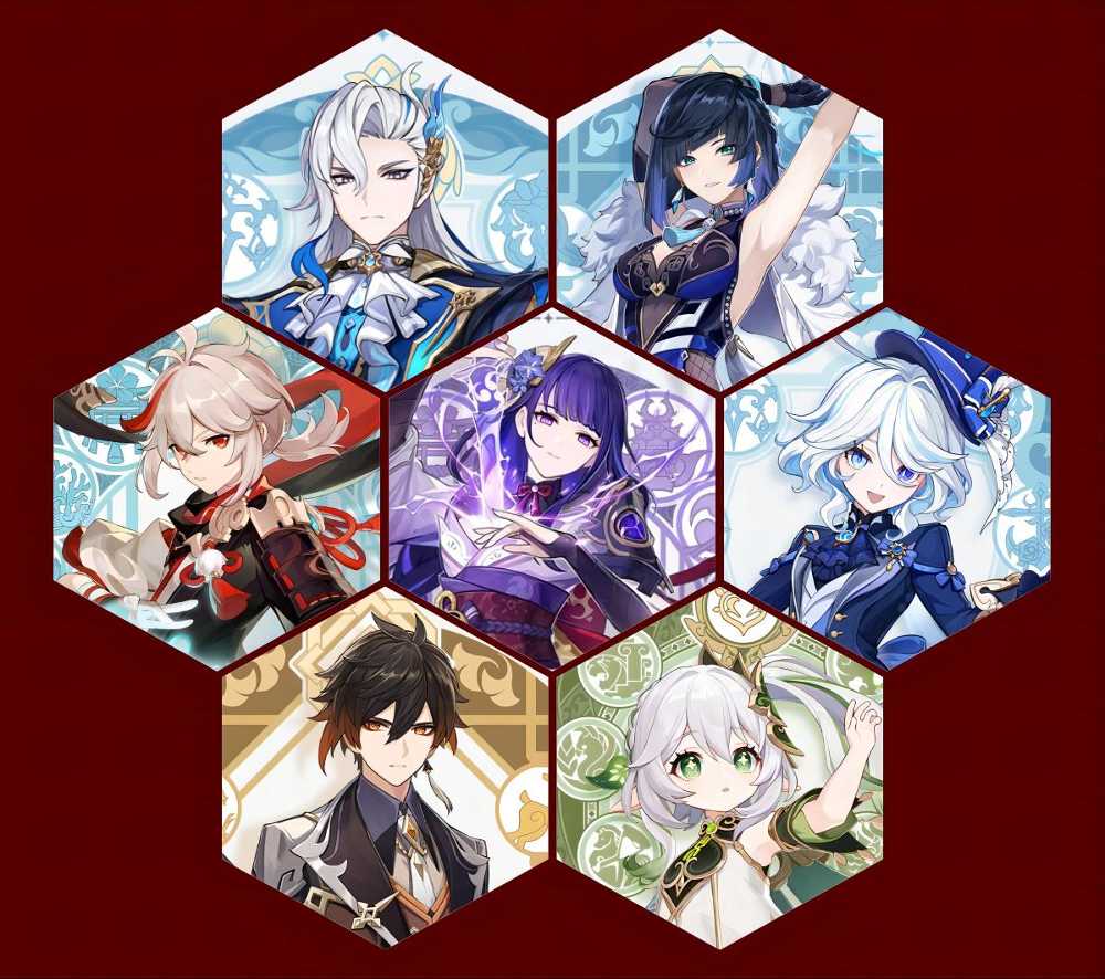 [Asia] Neuvillette + Nahida+ Kazuha + Yelan + Fulina AR10 | Any ...