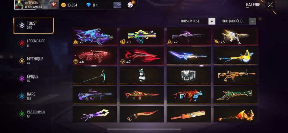 Ultra rare account with 3 maxed evos .cobra mp40 ,m1014,ak47 5 evos ...