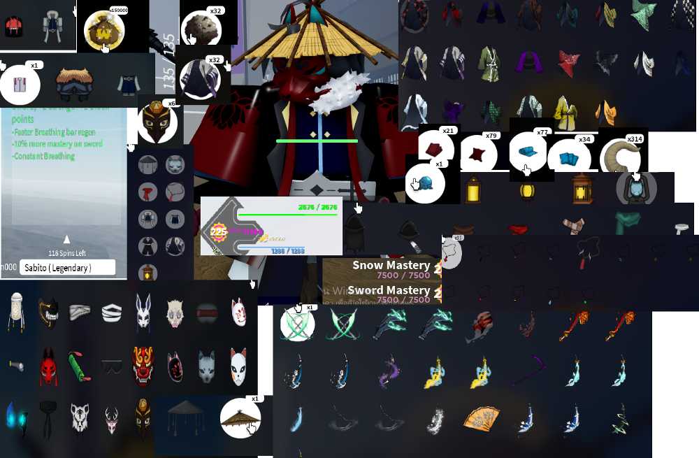 PROJECT SLAYER LV MAX SLAYER SABITO SNOW META - AUTOMATIC ORDER