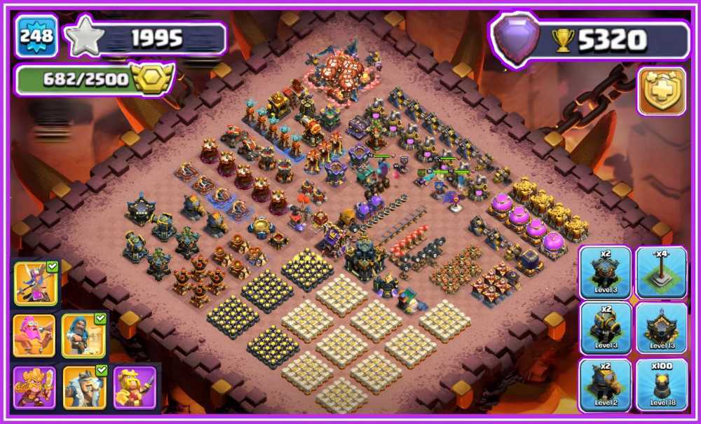 🪸{OMG RARE} TH17 MAX | 100 LEVEL 19 WALLS HIGH EPIC EQUIPMENT RENAME ...