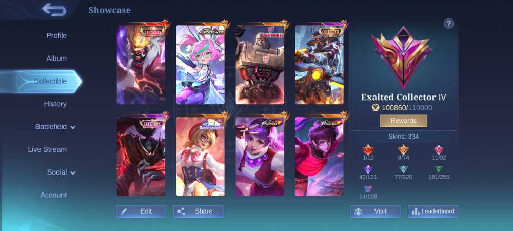 LVL 86 | 331 SKIN | ALL UNLOCK HEROES | ALL UNLOCK EMBLEM MAX | 2 ...