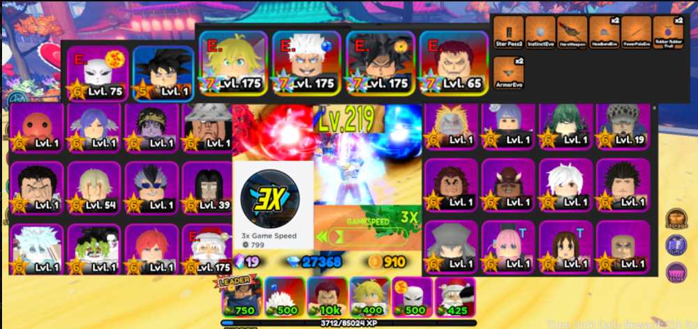 #003 ⭐ASTD⭐ All Star Tower Defense Meta Account lvl 219 : x4 7 STAR ...