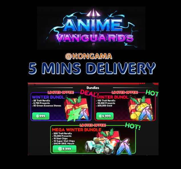 (Instant Delivery)Anime Vanguards - Mega Winter Bundle + Winter Bundle ...