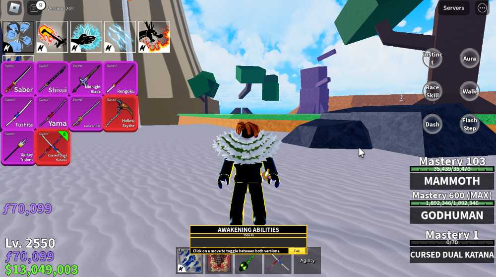 [ Cheap ] Blox Fruits Max Level Account (2550) + Godhuman/MAMMOTH⭐ ...