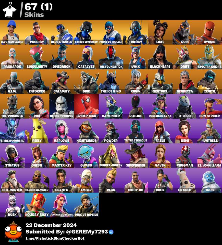 [PC] 67 skins | Blue Team Leader | Prodigy | Blue Striker | Carbon Commando | Point Patroller ...