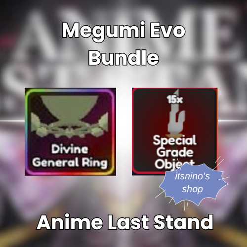 Megumi Evo Bundle (Divine General Ring, Special Grade Object) Anime ...