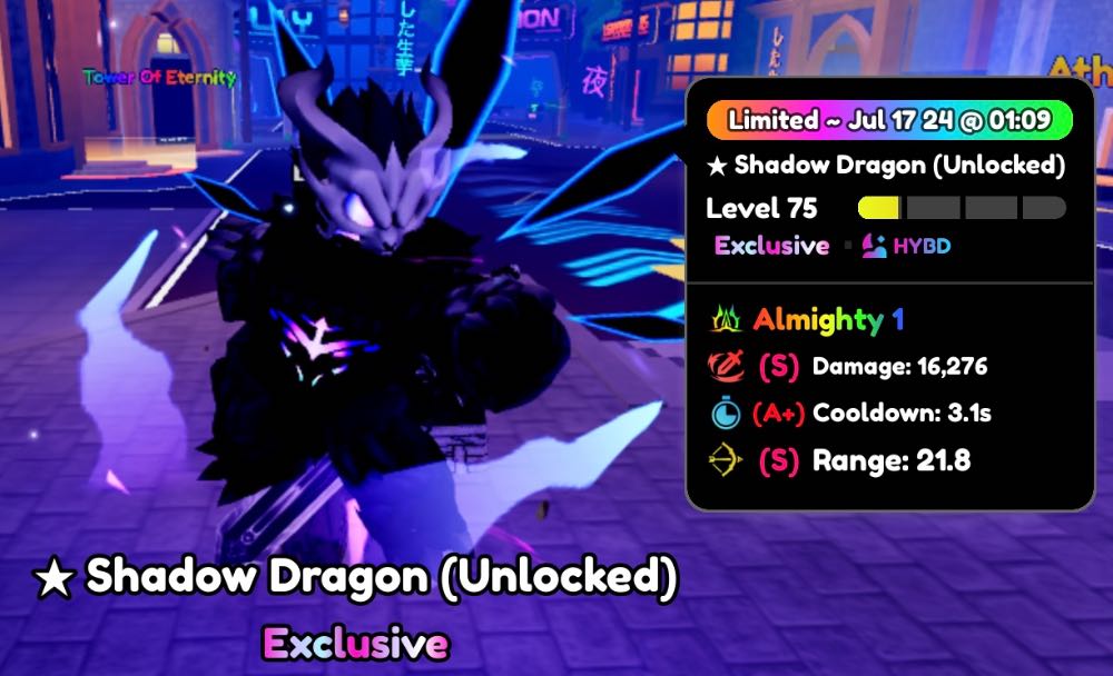 [INSTANT DELIVERY] ALMIGHTY SHADOW DRAGON KAFKA S A+ S Stats- [ANIME ...