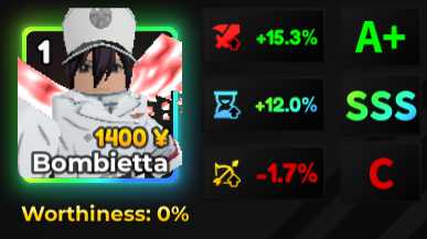 Anime Adventures HIGH % SSS SPA UNIT : 12% SPA Bombietta
