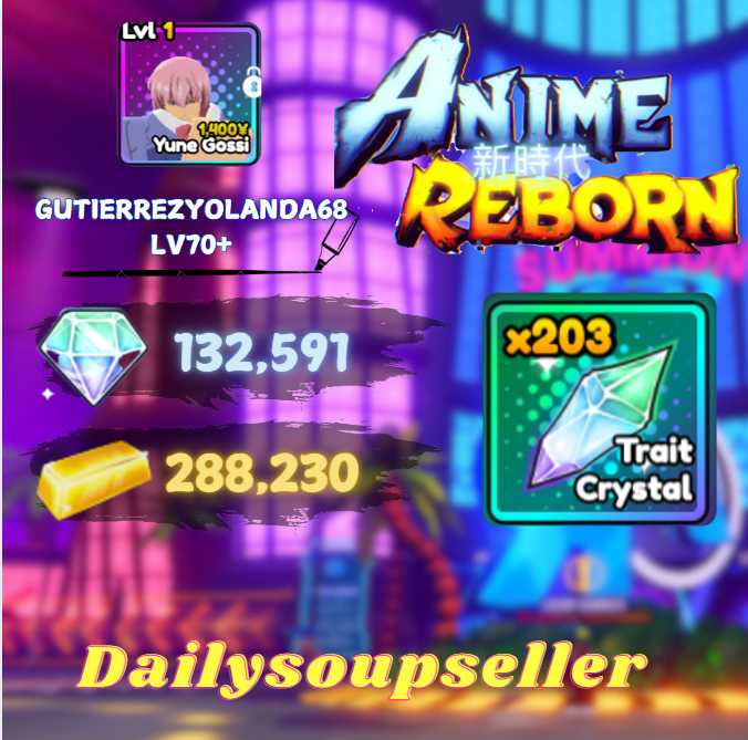 Anime Reborn - 120K+ Gems / 200+ reroll / have Yune Gossi - Full game ...