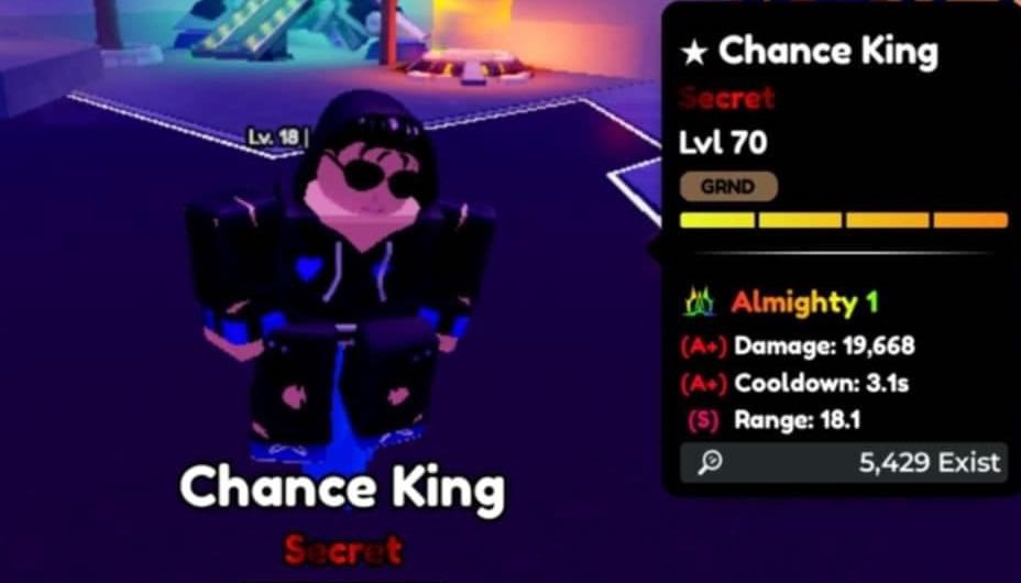 ALMIGHTY CHANCE KING / ALMIGHTY HAKARI - [ANIME DEFENDER - ROBLOX]