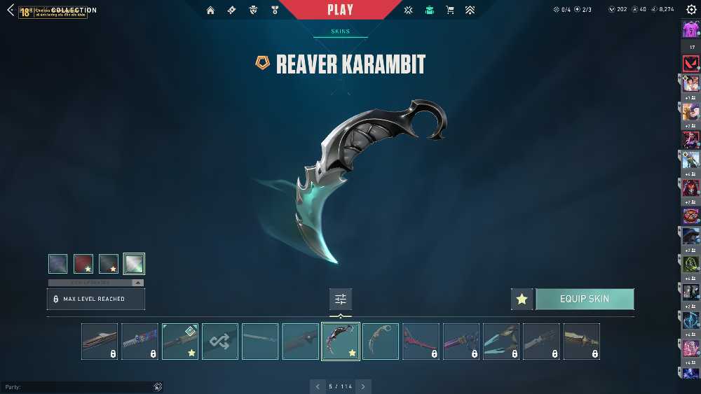 4 Knife - 55 Skins - 10 Premium skins Reaver Karambit + RGX 11z Pro ...