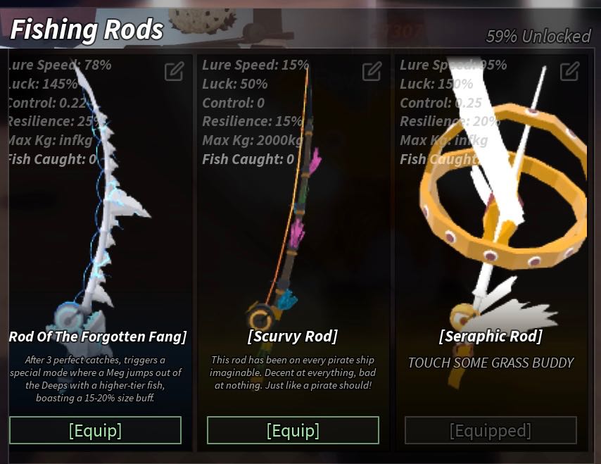 Fisch | Level 1000 Account | Etheral Prism | Levianthan Rod | 60M+ Cash ...