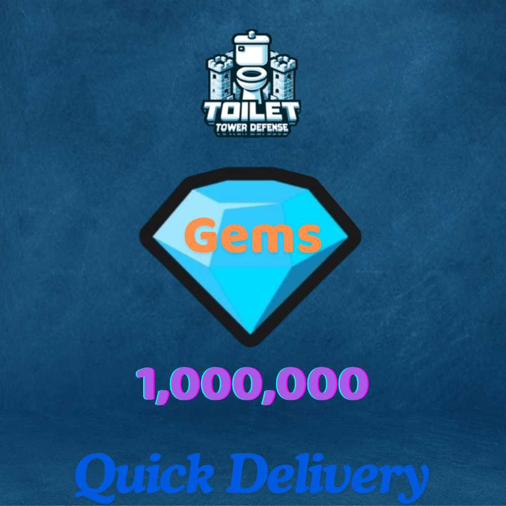 {Best Price} 1M (1,000,000) Gems || Toilet Tower Defense