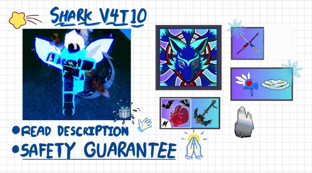 Shark V4 T10 - Level 2550 | Sanguine art | CDK | Shark anchor | Blox ...