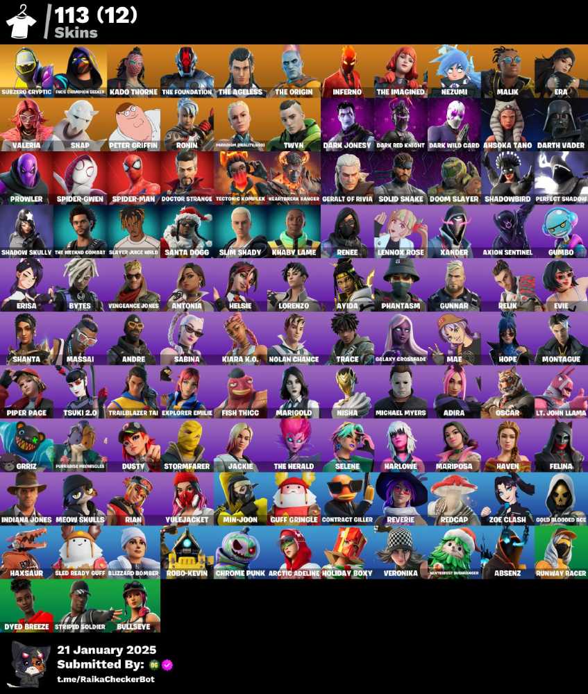 #070[PC] 113 skins | Subzero Cryptic | FNCS Champion Seeker | Kado ...
