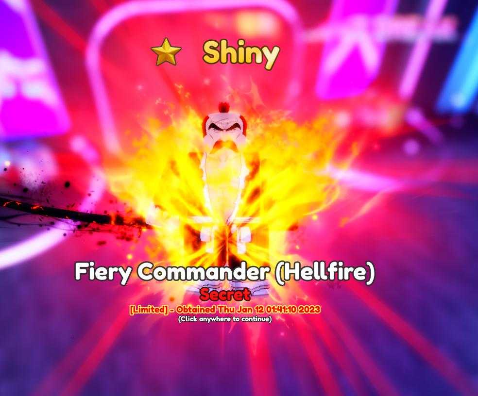 Shiny Fiery Commander / Yamomoto Stat SS DMG - SS RANGE