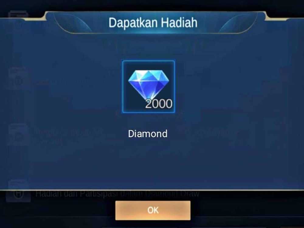 Diamonds mobile legends 257 via id server