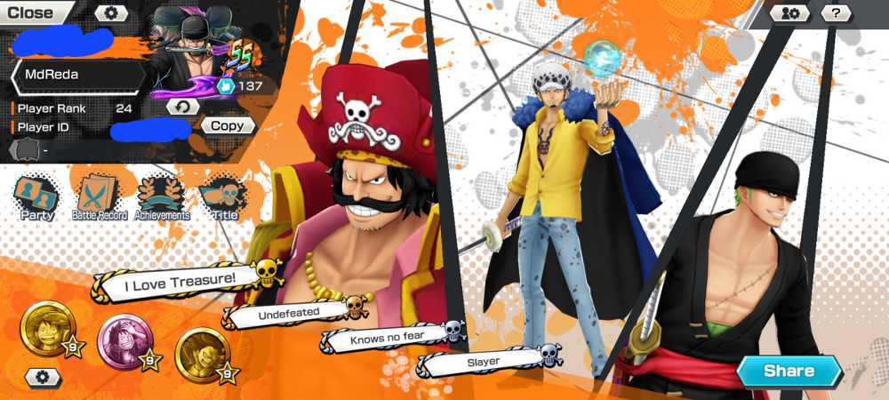 [OPBR Account] 4 Extreme | Extreme Luffy (Blue) *5 (80) | Extreme Oni ...