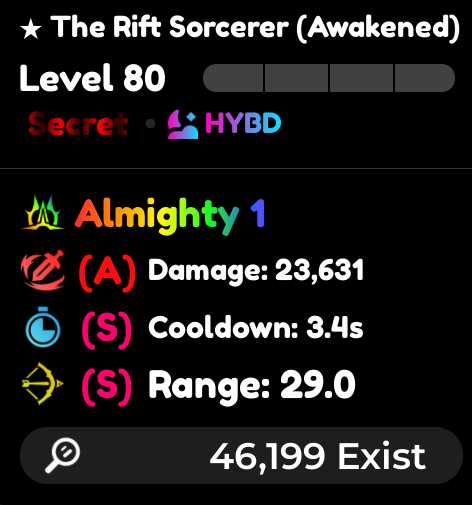 Anime Defenders | ALMIGHTY EVO The Rift Sorcerer GOJO | GOOD STATS