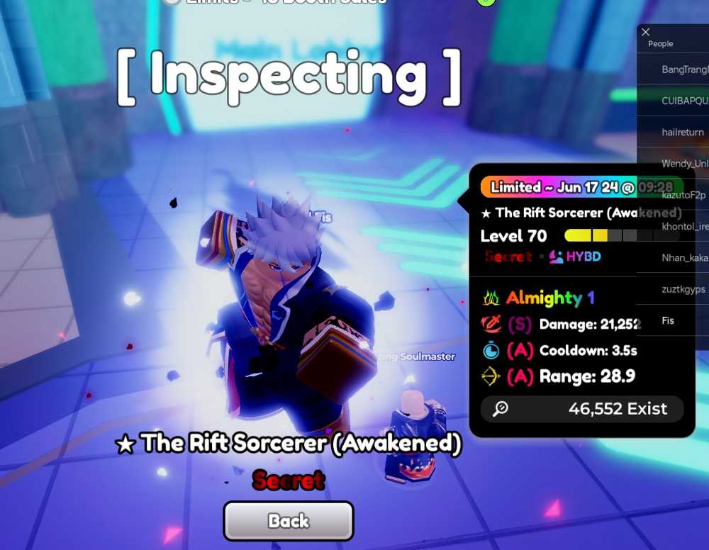 INSTANT DELIVERY ALMIGHTY THE RIFT SORCERER (gojo) - ANIME DEFENDER ...