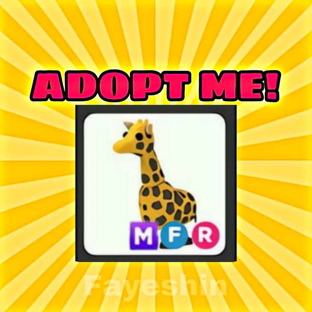 Adopt Me Legendary Mega Fly Ride Giraffe MFR