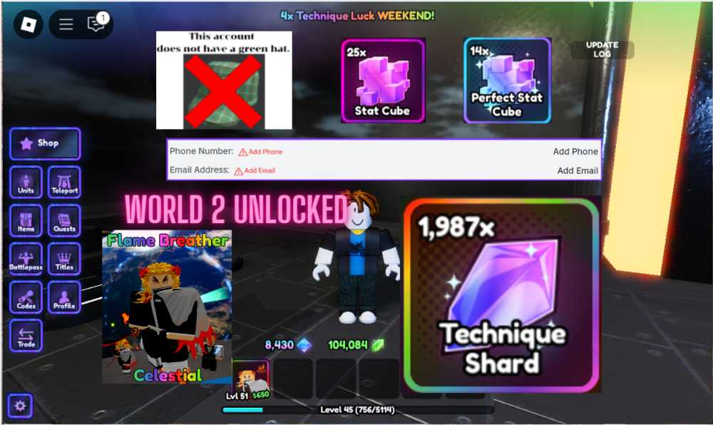 ACC (Unlocked World 2) Starter 1987 Reroll 8400 Jewel 100000 Gems ...