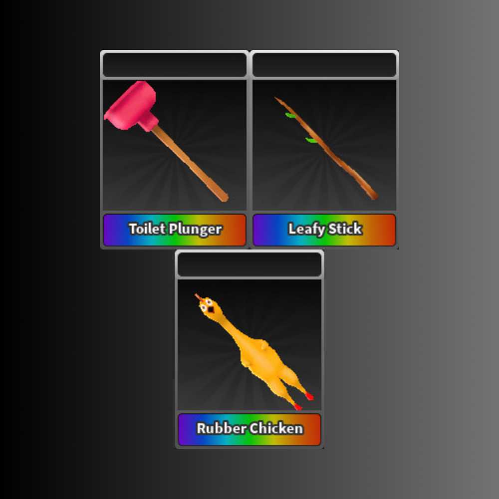 April Fools Bundle (Chicken Rubber, Toilet Plunger, Leafy Stick ...