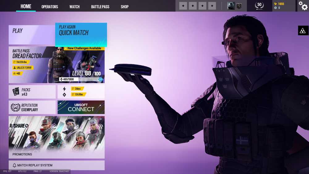 [Steam] Level 50 | 47 Operators | 43 PACKS | Ranked Ready | 7D Renown ...