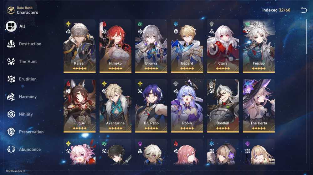 Midgame TL 62 | The Herta, Feixiao, Robin+LC, Adventurine, Boothill ...