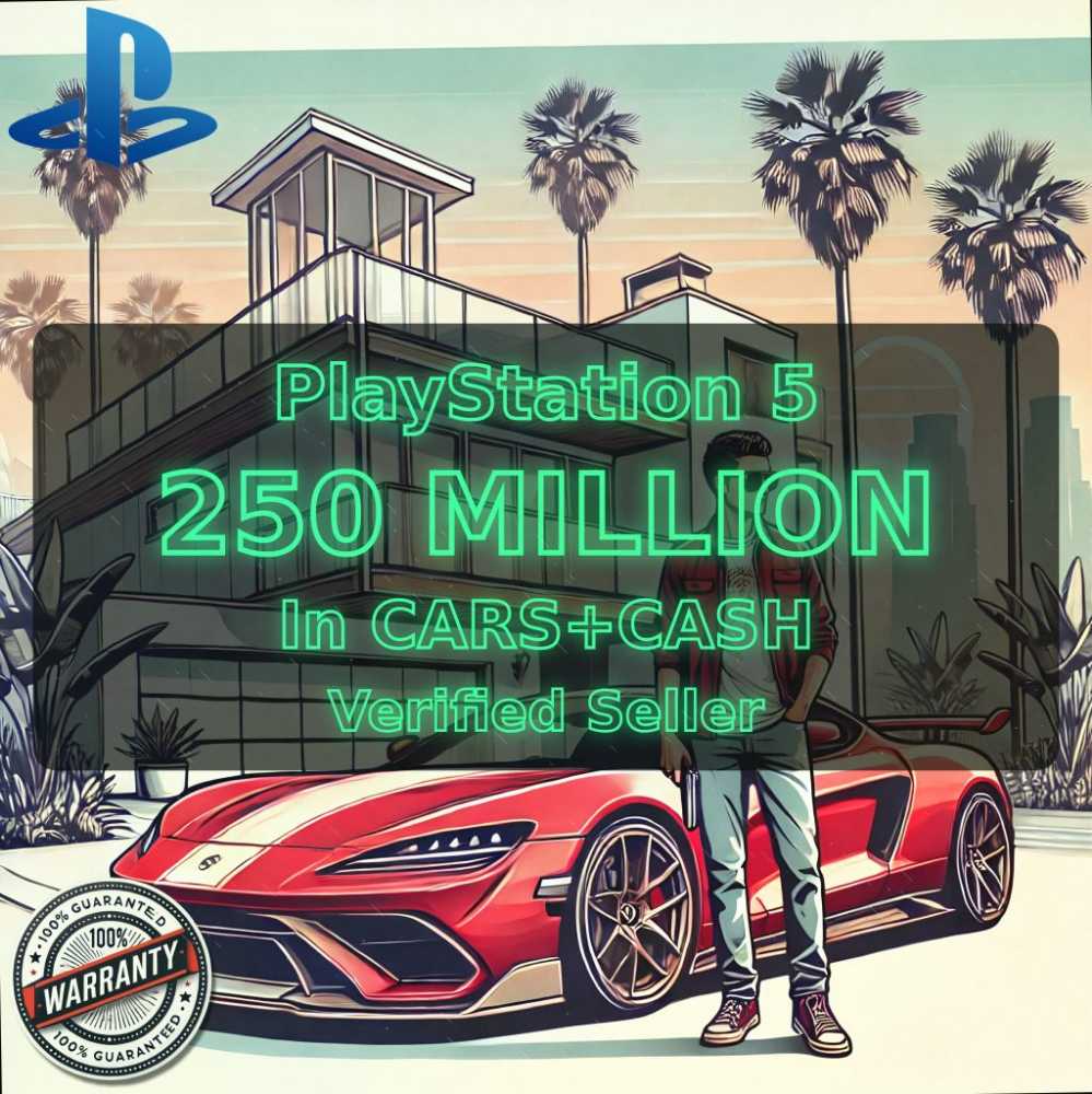 PS5 250 Million CARS+CASH (Total Assets of 20M + Cars to sell)