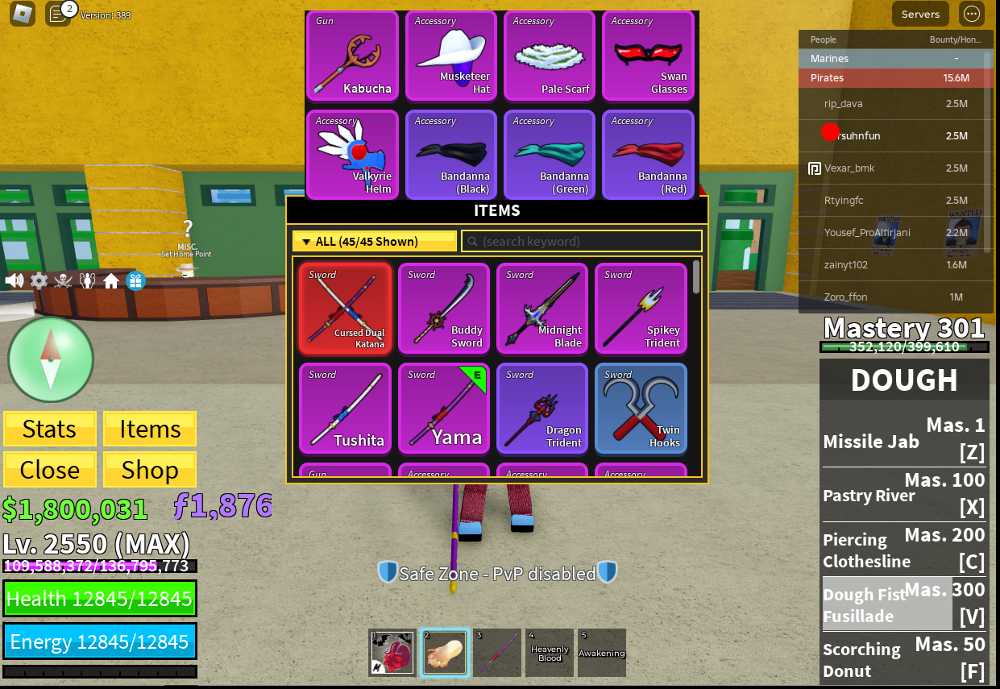 Blox Fruits / Sanguine Art / Dough v2 / Awakening Angel FULL Gear / CDK ...