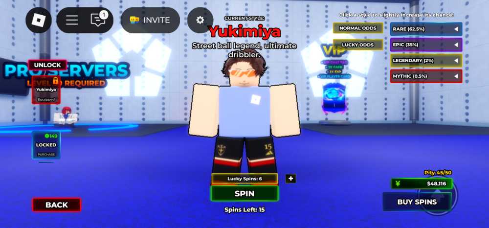 Roblox Blue Lock: Rivals | Yukimiya Style + Dribbler | 2 mythic