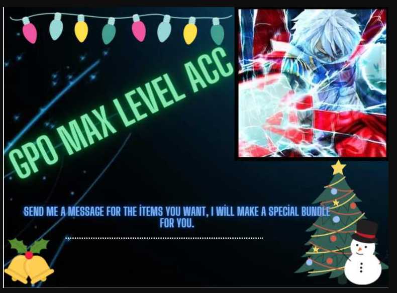 Gpo max level acc and yami yami no mi