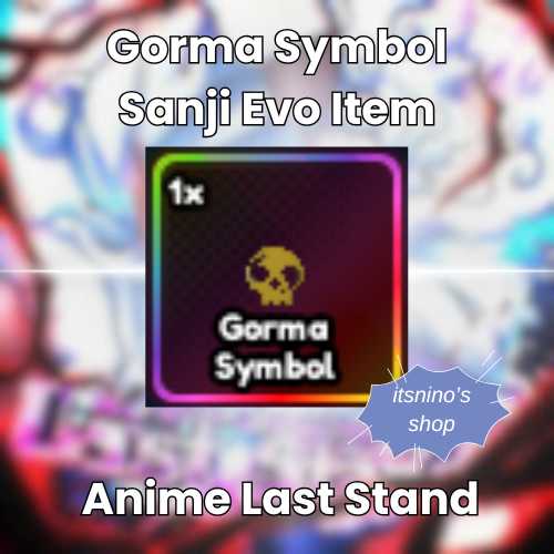 Gorma Symbol - Sanji Evo Item - Anime Last Stand