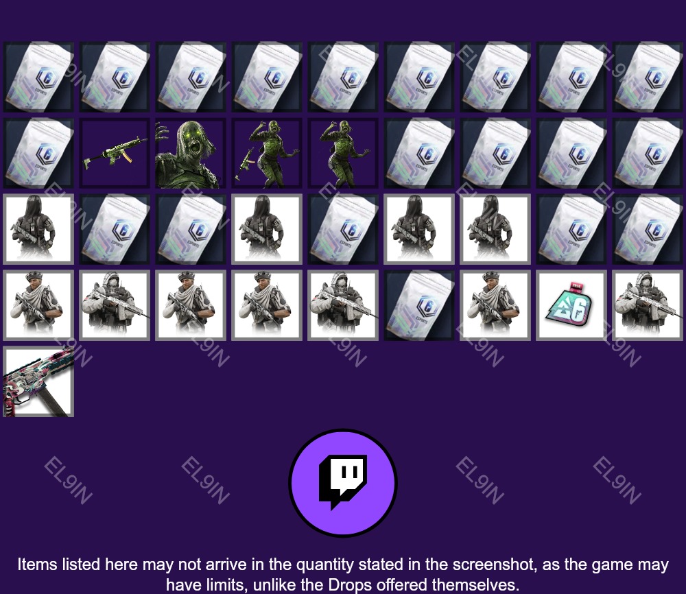 Twitch Drops R6S Montréal Major Nov.17 Tom Clancy's Rainbow Six Siege ...