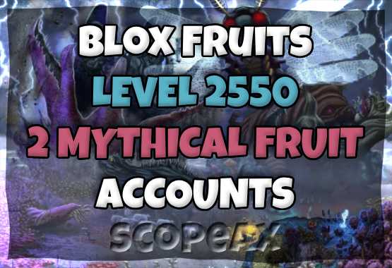 Blox Fruits Max Level with 2 Mythical Fruits In Inventory