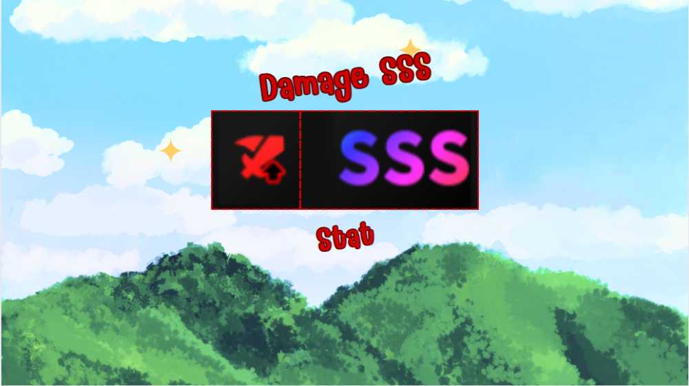Stats (Damage SSS) Roblox Anime Adventures AA