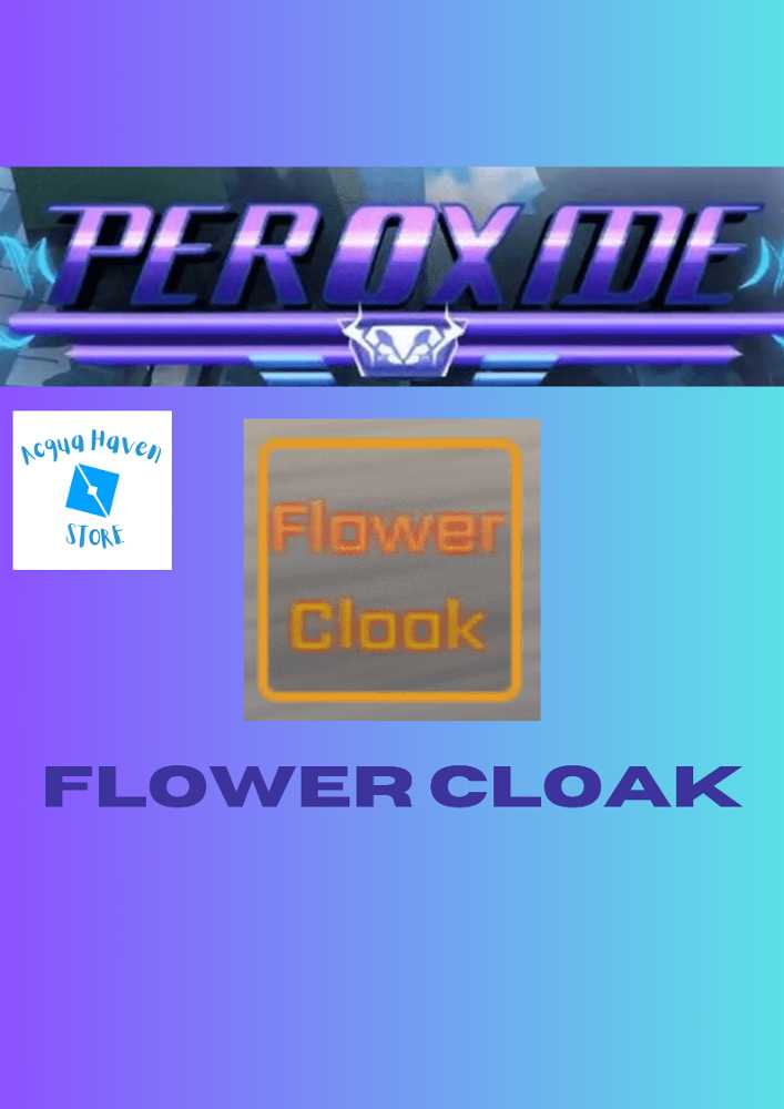 Flower Cloak - Peroxide - FAST DELIVERY
