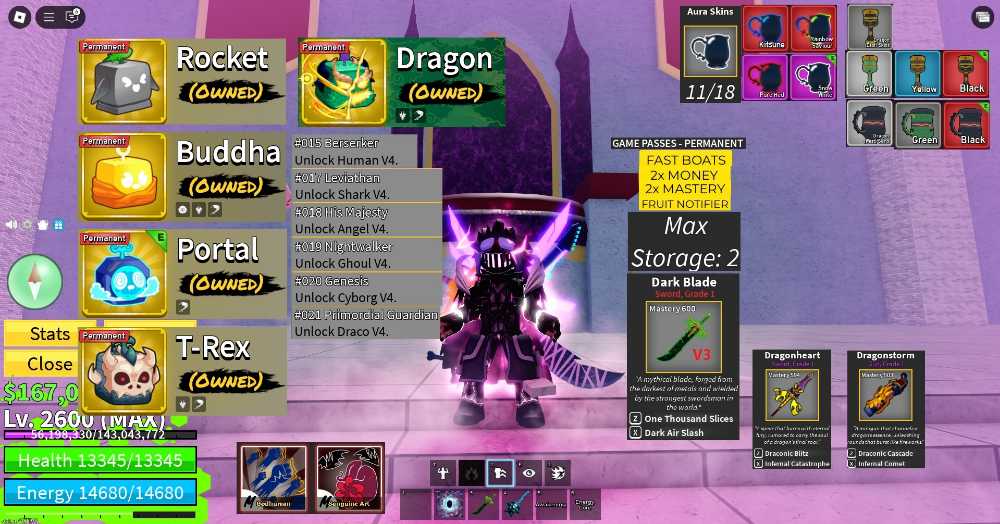 6 Race V4 (Draco), Permanent Dragon, T-Rex, Portal, Sanguine Art ...